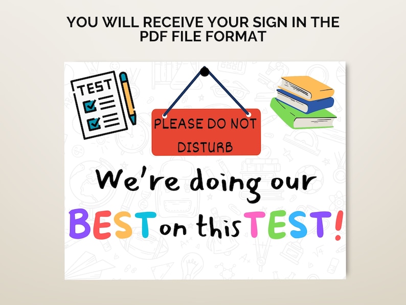 Do Not Disturb Testing Sign, Testing Do Not Disturb Door Sign ...