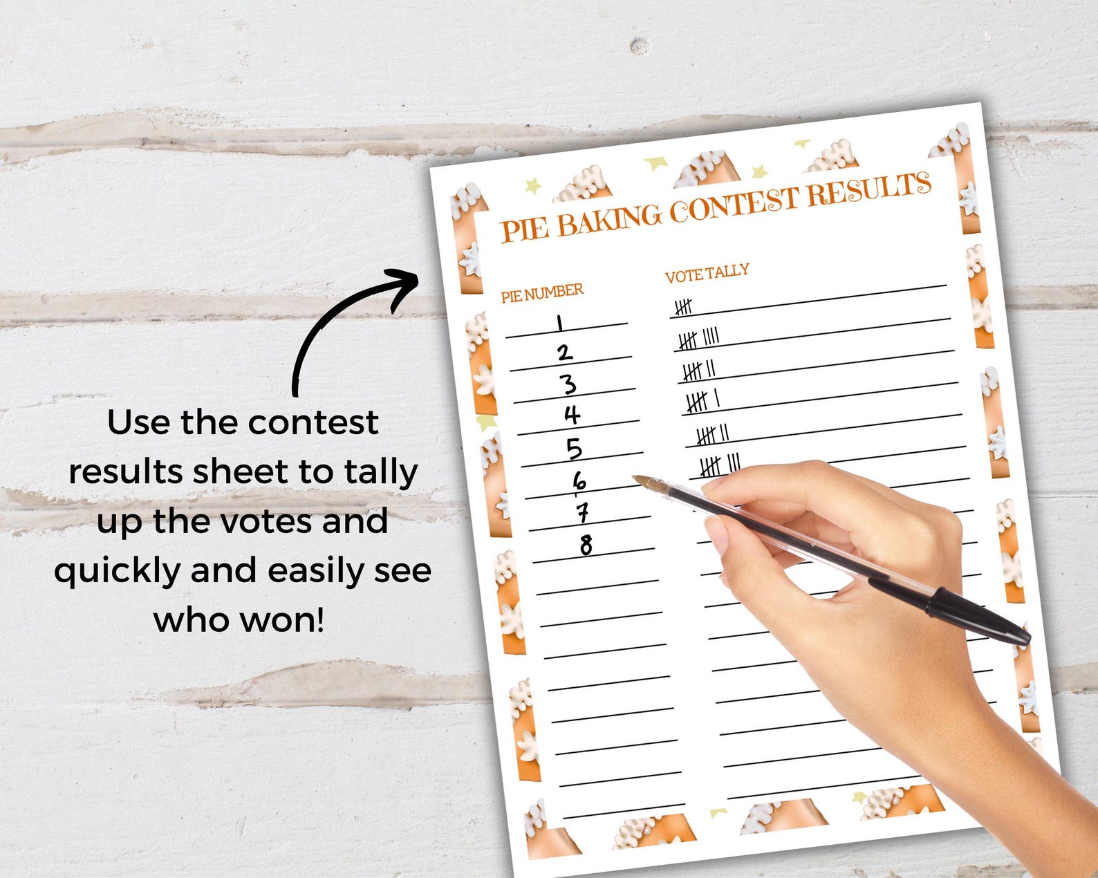 Pie Baking Contest Kit, Pie Baking Contest Bundle, Pie Bake Off, Pie ...