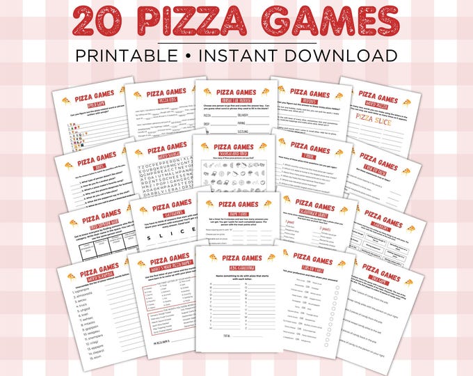 Pizza Games, Pizza Party Games, Baby Shower Games, Slumber Party Games ...