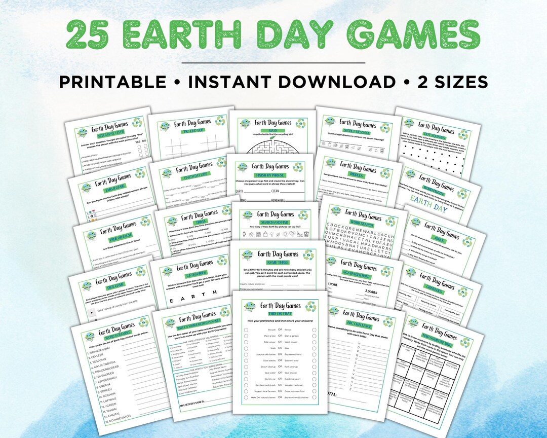 Earth Day Games, Earth Day Party Games, Earth Day Activity, Classroom ...