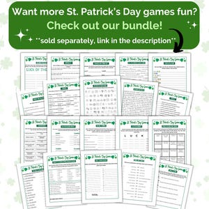 St. Patrick's Day Find Someone Who Game, St Patricks Day Games, St ...