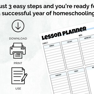 Homeschool Planner Printable, Homeschool Planner 2024-2025, Homeschool ...