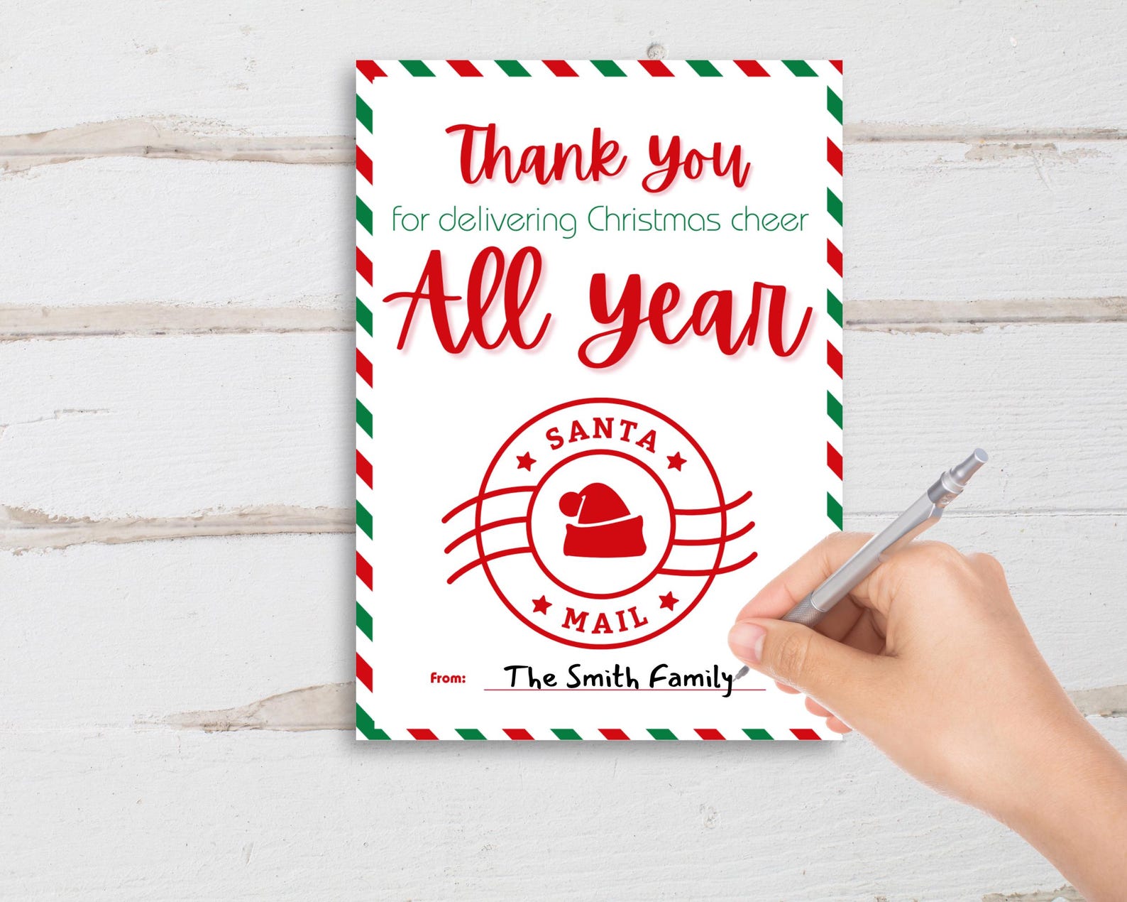 Mail Carrier Christmas Gift Card Holder, USPS Mail Carrier, Letter ...