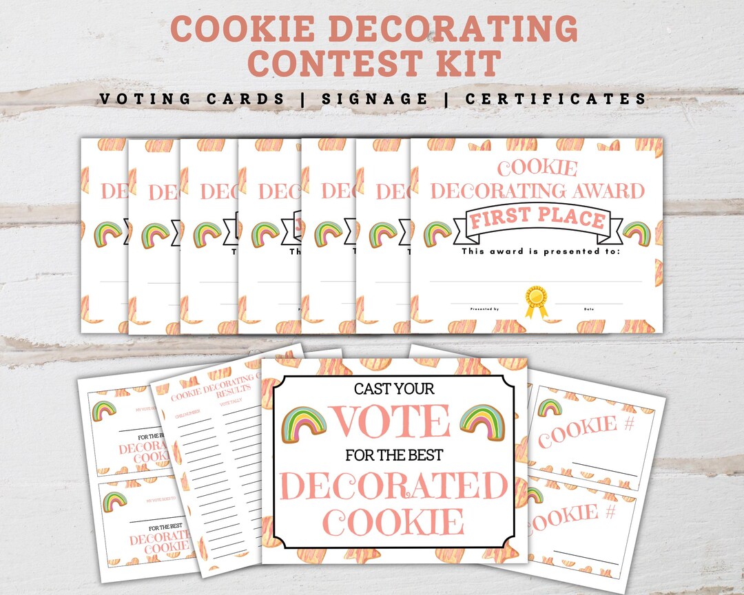 Cookie Decorating Contest Kit, Cookie Contest, Cookie Decorating ...