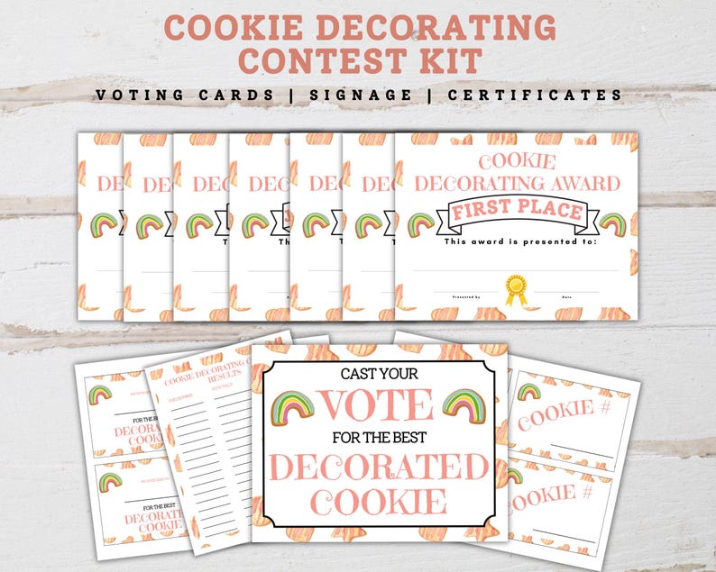 Cookie Decorating Contest Kit, Cookie Contest, Cookie Decorating ...