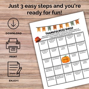 Gratitude Bingo, Thankfulness Bingo, Thanksgiving Bingo, Gratitude ...