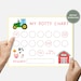 On the Farm Potty Training Chart, Potty Training Chart Printable, Potty ...