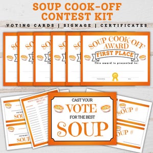 Soup Cook-off Contest Kit, Soup Contest, Souper Bowl, Soup Competition ...