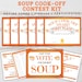 Soup Cook-off Contest Kit, Soup Contest, Souper Bowl, Soup Competition ...