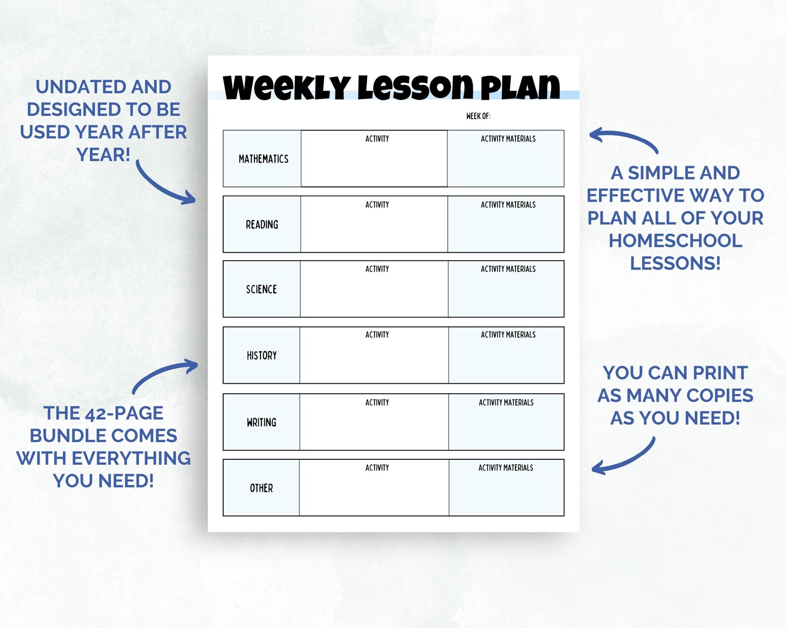 Homeschool Planner Printable, Homeschool Planner 2024-2025, Homeschool ...