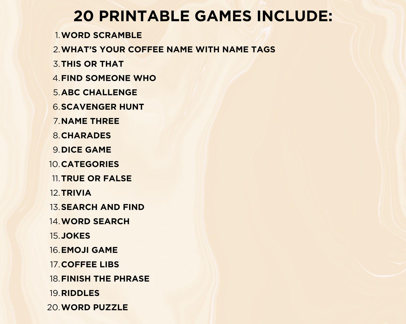 Coffee Games, Coffee Shop Games, Coffee Lover Games, Coffee Activities ...