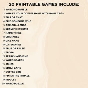 Coffee Games, Coffee Shop Games, Coffee Lover Games, Coffee Activities ...