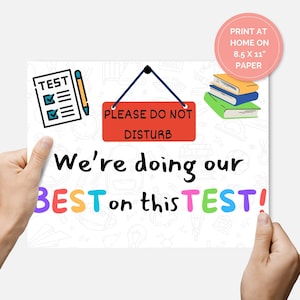 Bitte nicht stören Testing Schild, Testen nicht stören Türschild ...