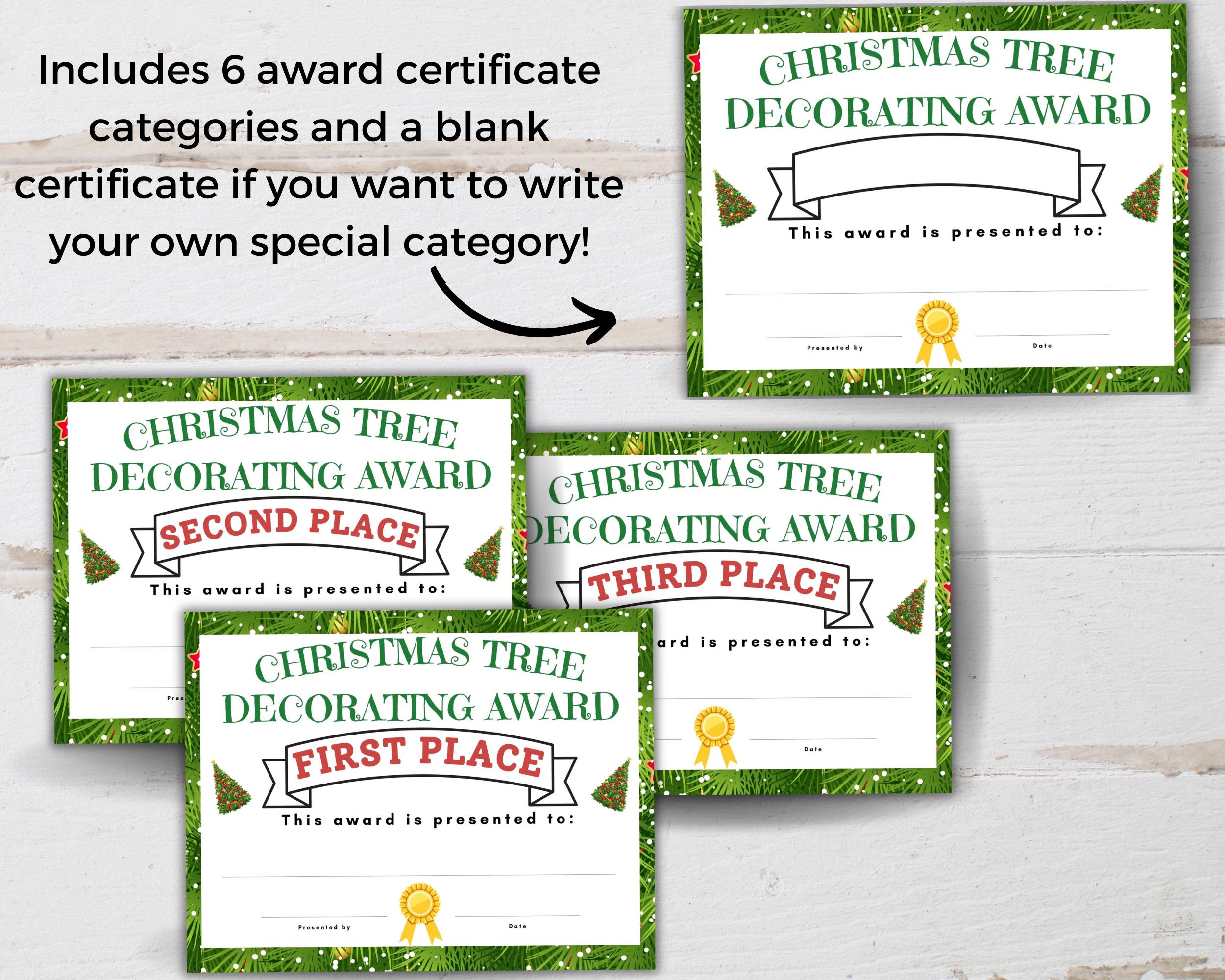 Christmas Tree Decorating Contest Kit, Christmas Tree Contest Kit ...
