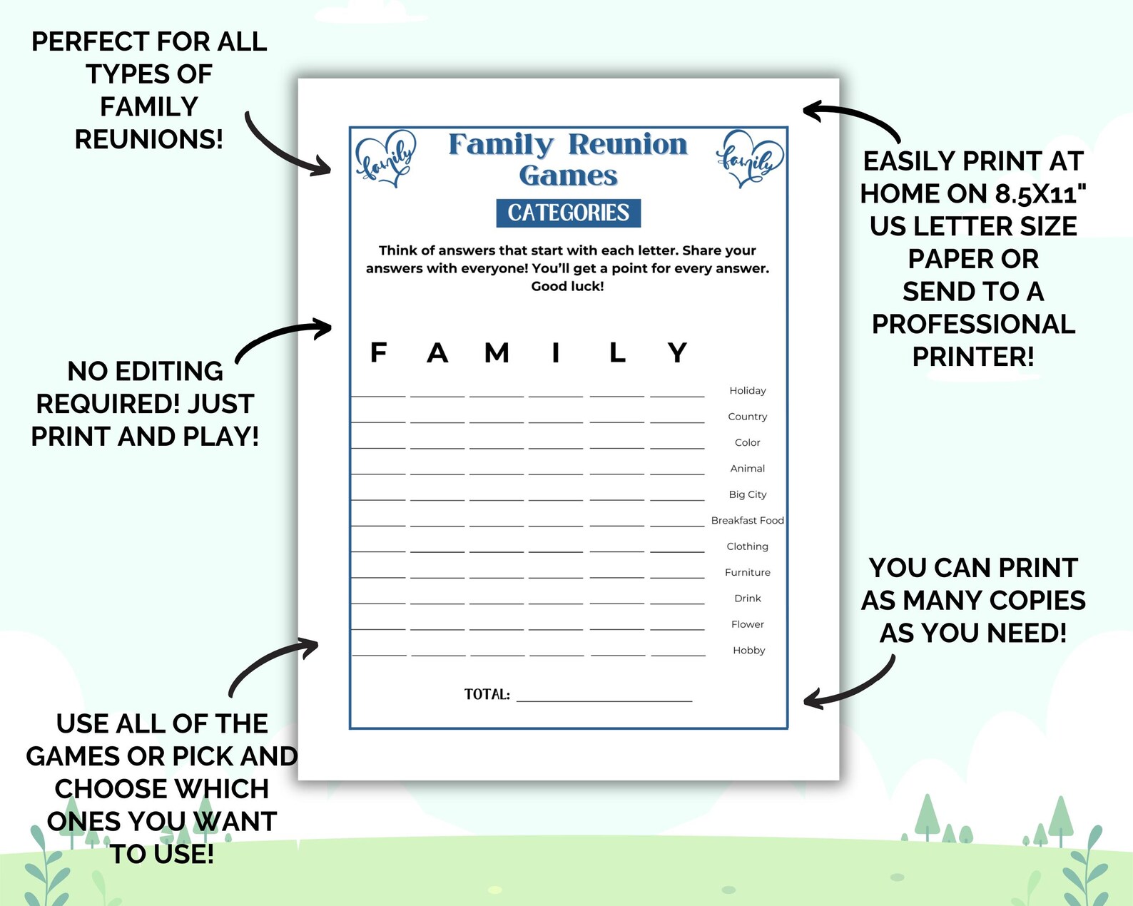 Family Reunion Games, Family Reunion Ideas, Family Reunion Party ...