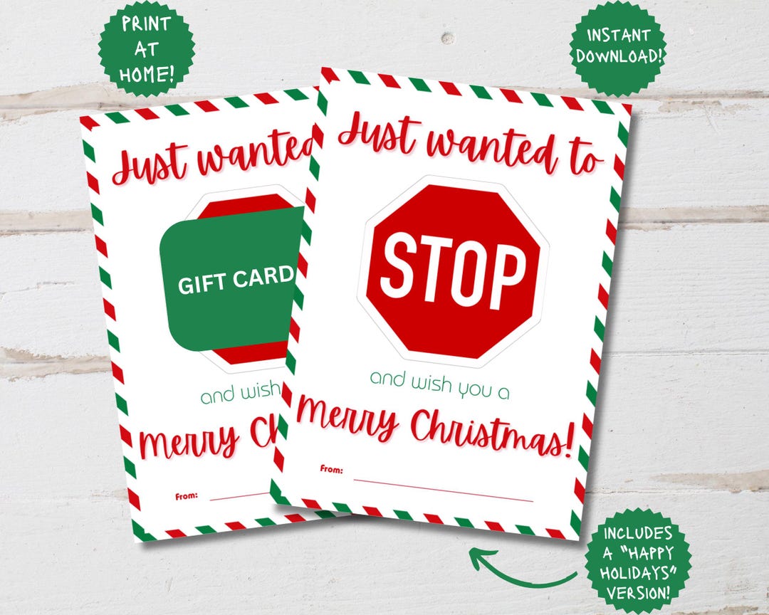 Crossing Guard Christmas Gift Card Holder, Crossing Guard Gift, Merry ...
