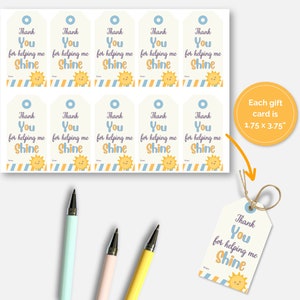 Teacher Appreciation Gift Tag, Teacher Appreciation Tags, Teacher Thank ...