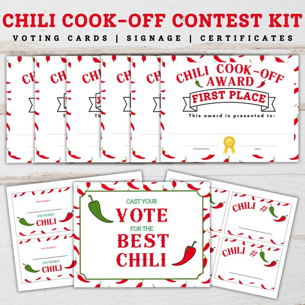 Chili Cookoff - Etsy