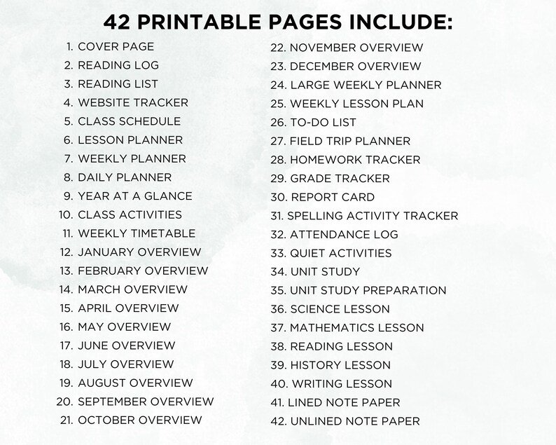 Homeschool Planner Printable, Homeschool Planner 2024-2025, Homeschool ...