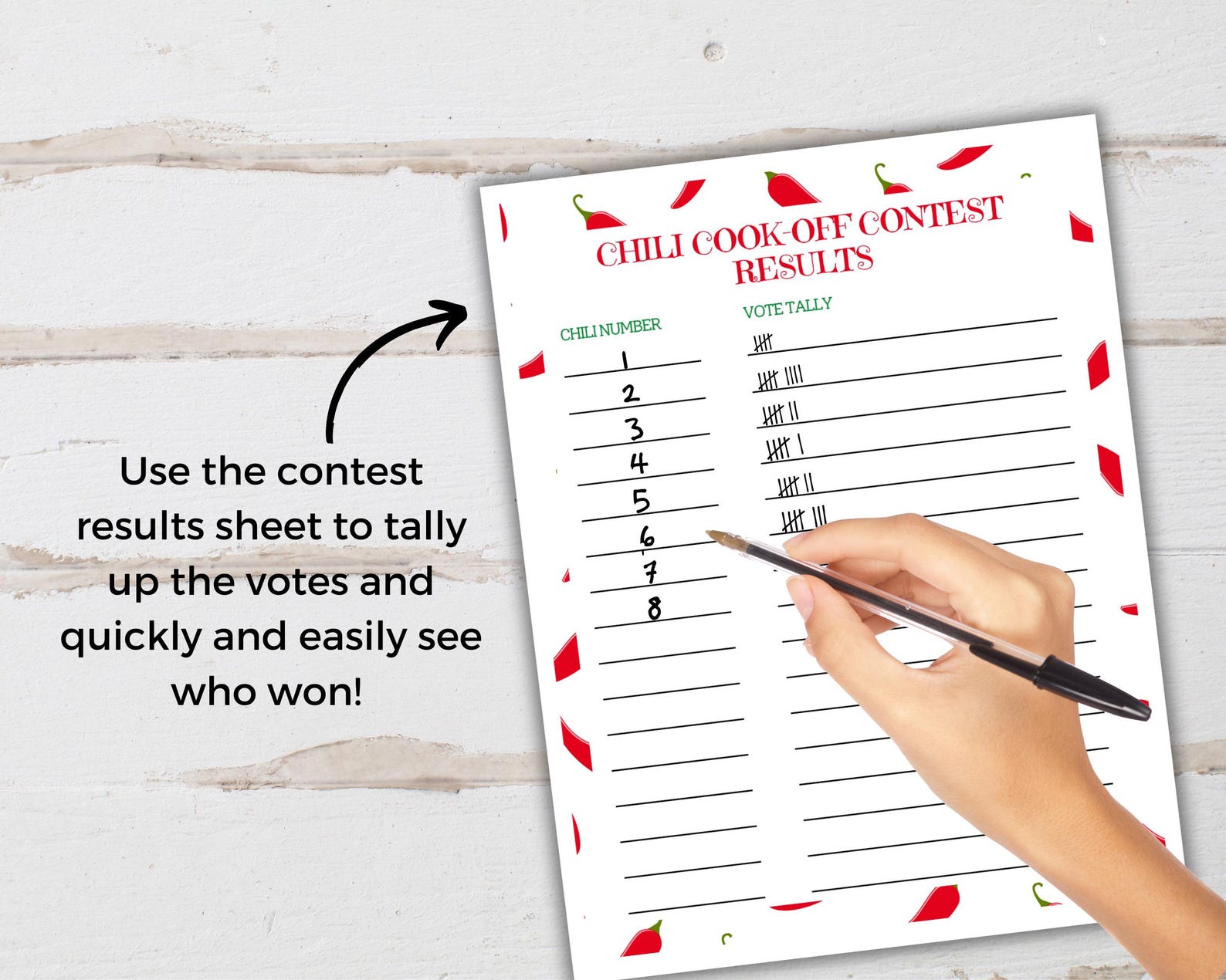 Chili Cook-off Contest Kit, Chili Cook off Award Certificates, Chili ...