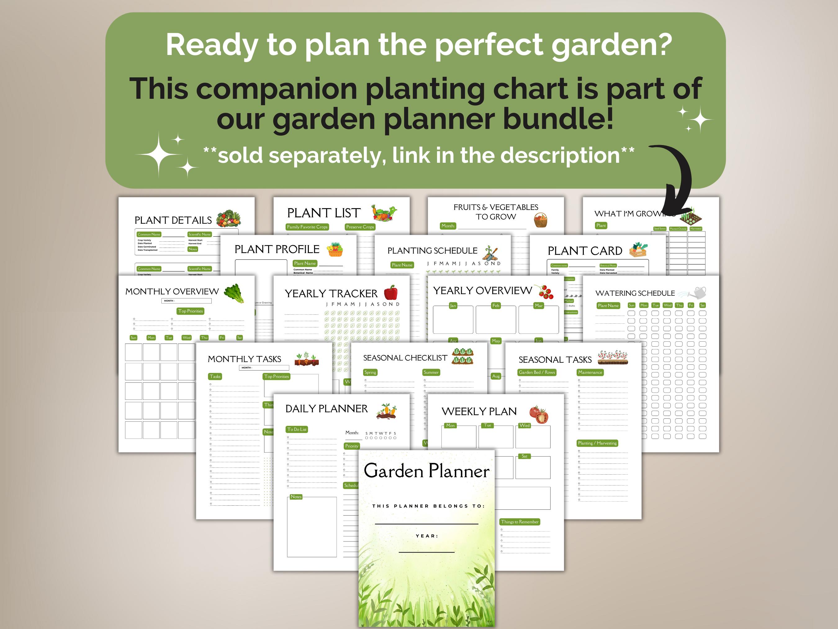 Companion Planting Chart, Companion Planting Guide, Companion Gardening ...