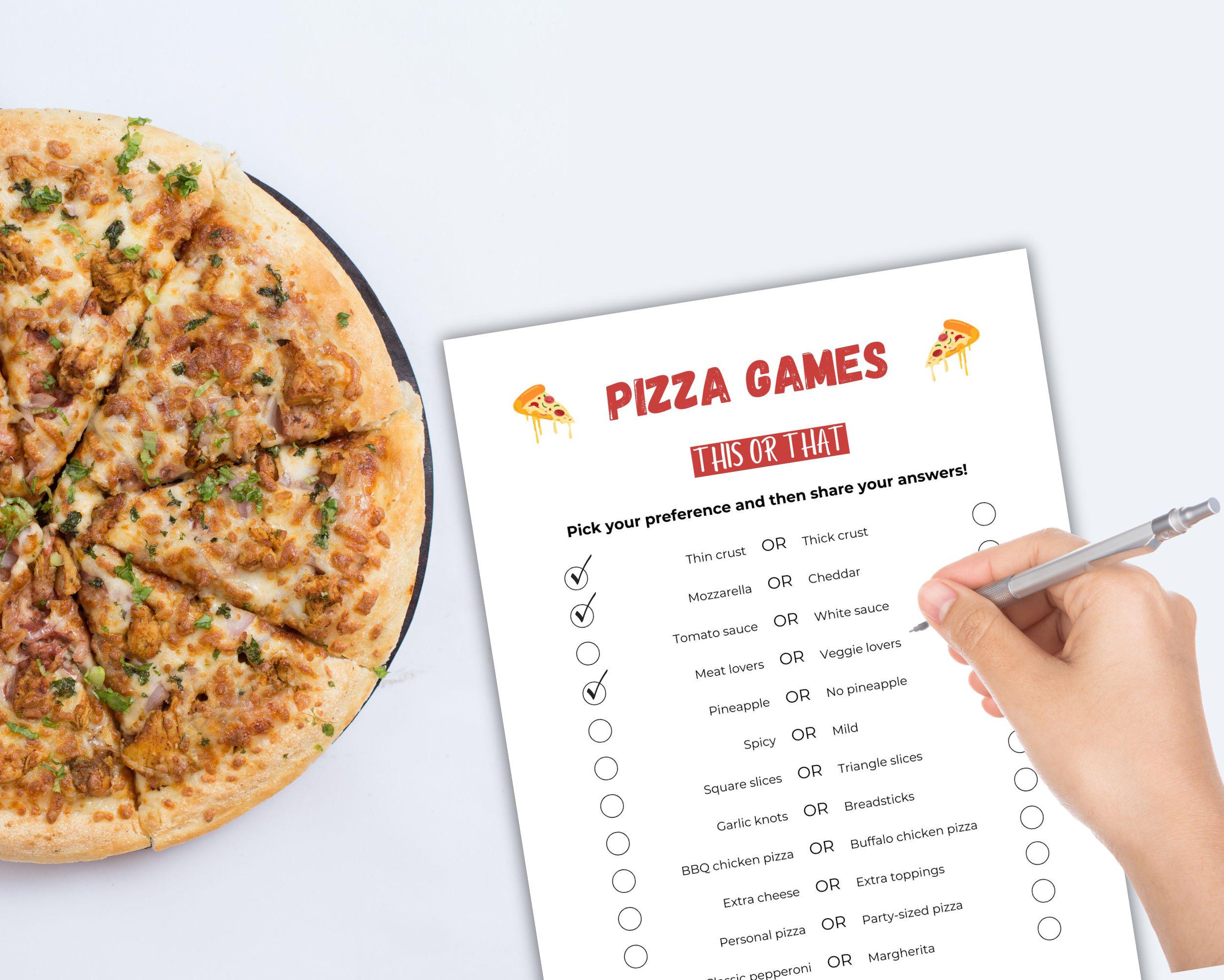 Pizza Games, Pizza Party Games, Baby Shower Games, Slumber Party Games ...