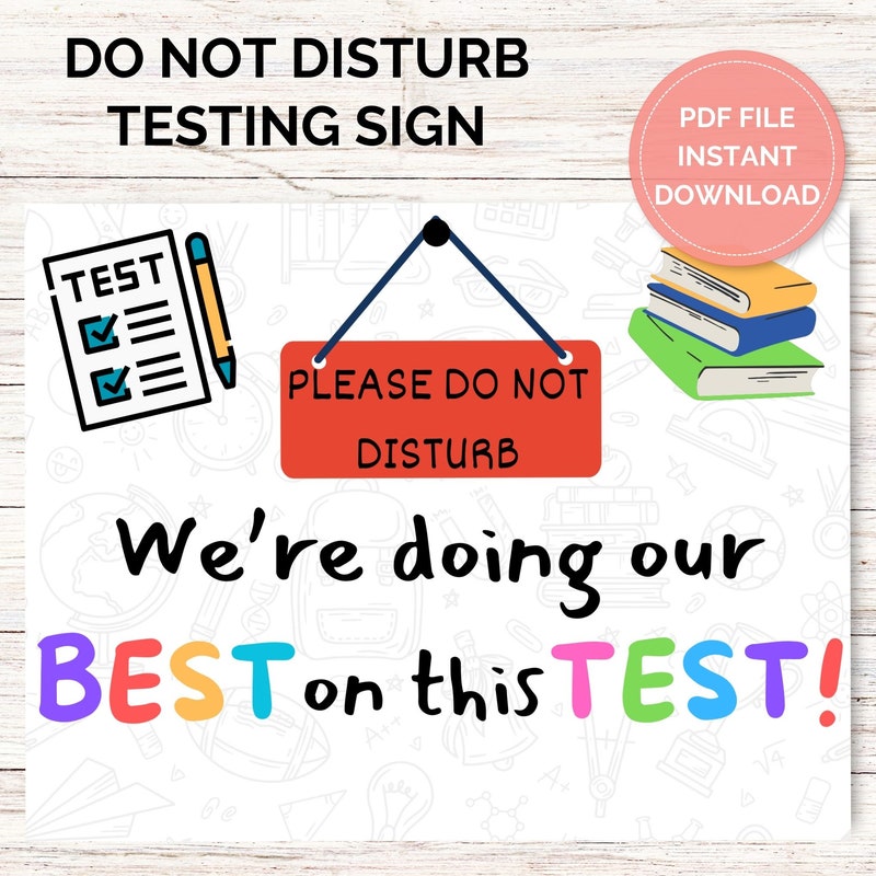 Testing Door Sign Office - Etsy