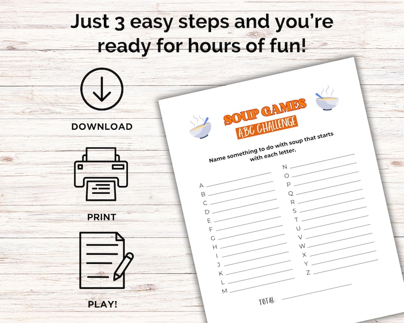 Soup Games, Soup Party Games, Souper Bowl Games, Soup Theme Party ...