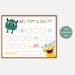 Happy Monster Potty Training Chart, Potty Training Chart Printable ...