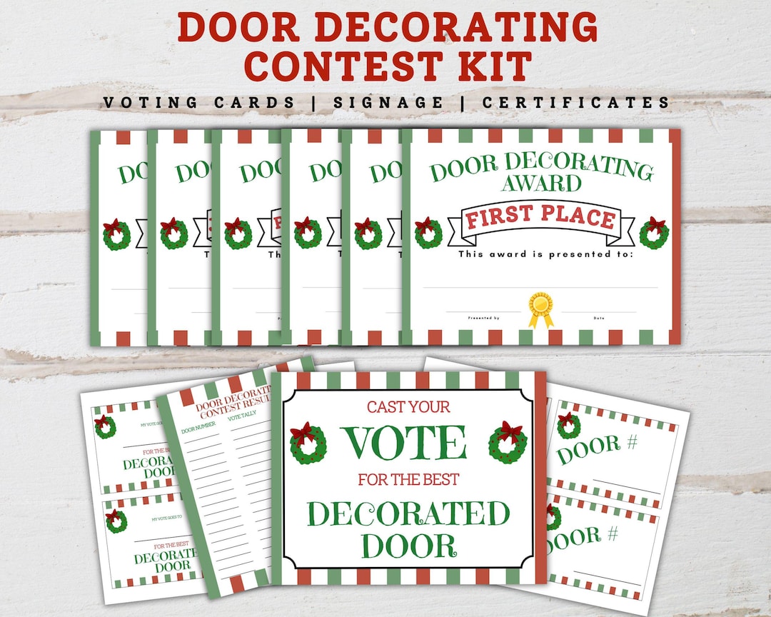 Door Decorating Contest Kit, Best Door Decorating Contest, Classroom ...