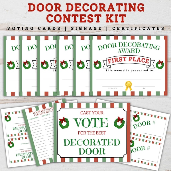 Door Decorating Contest Flyer - Etsy