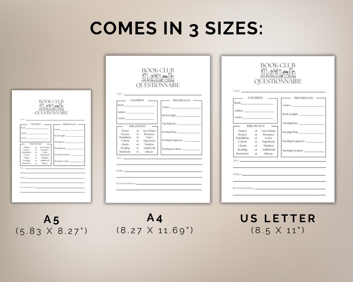 Book Club Starter Kit, Book Club Planner, Book Club Organizer Kit, Book ...