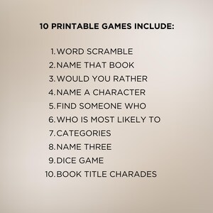 Book Club Games, Book Club Icebreakers, Book Club Activities, Printable ...