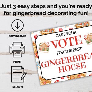 Gingerbread House Contest Kit, Gingerbread House Decorating Contest ...