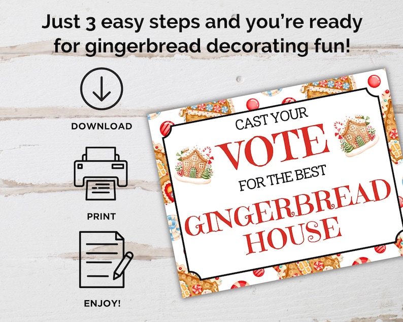 Gingerbread House Contest Kit, Gingerbread House Decorating Contest ...