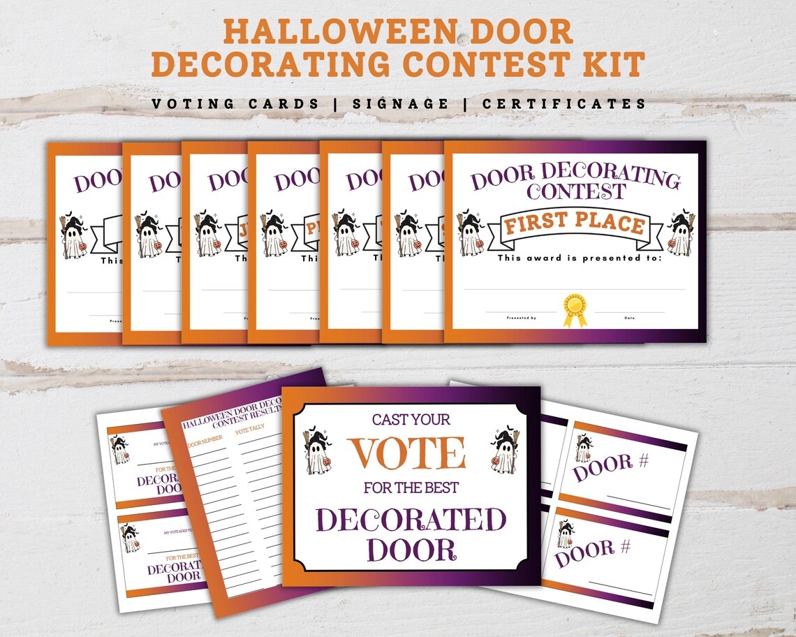 Halloween Door Decorating Contest Kit, Best Door Decorating Contest ...