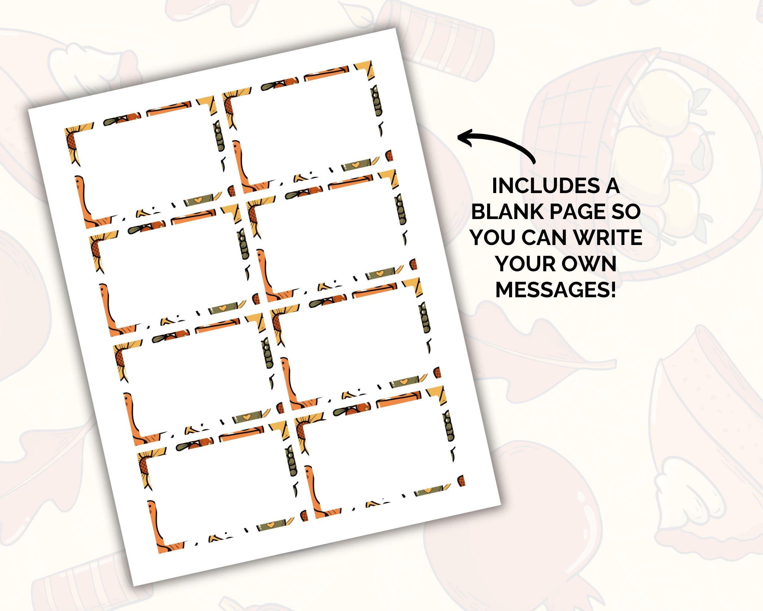 Thanksgiving Lunchbox Jokes, Lunch Box Notes, Printable Lunch Notes for ...