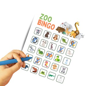 Zoo Bingo Cards, Printable Zoo Bingo Cards, Zoo Bingo, Animal Bingo ...