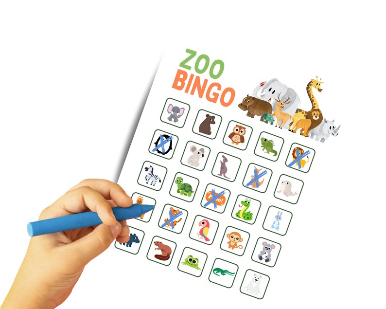 Zoo Bingo Cards, Printable Zoo Bingo Cards, Zoo Bingo, Animal Bingo ...