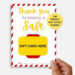 Crossing Guard Gift Card Holder, Crossing Guard Appreciation Gift Card ...