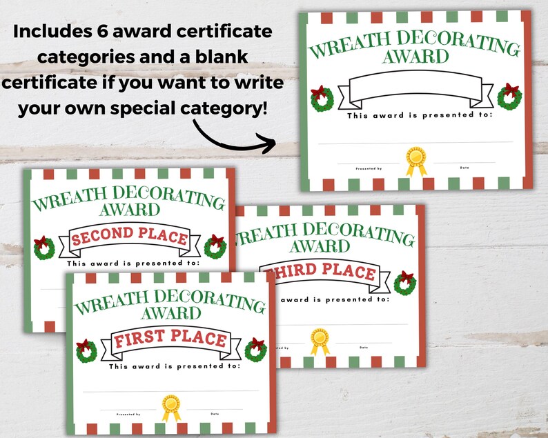 Wreath Decorating Contest Kit, Best Wreath Decorating Contest, Office ...