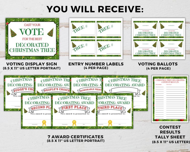 Christmas Tree Decorating Contest Kit, Christmas Tree Contest Kit ...