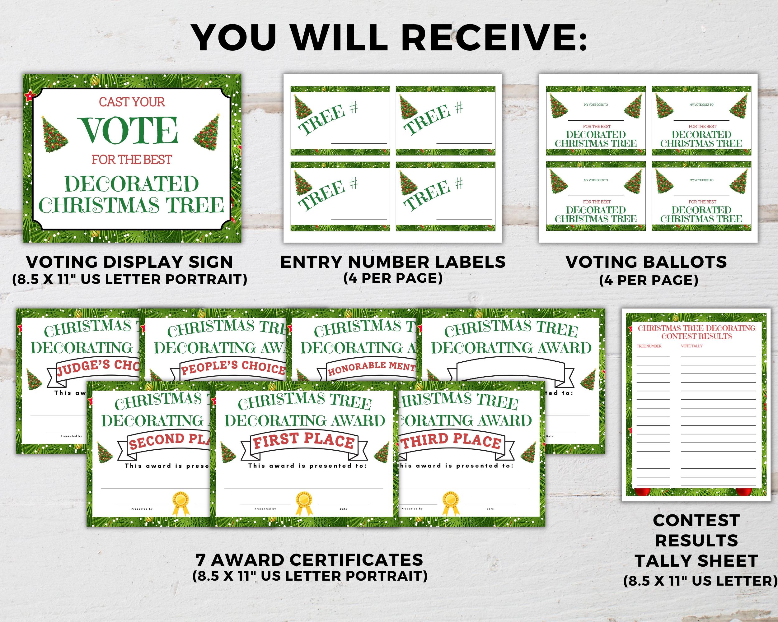 Christmas Tree Decorating Contest Kit, Christmas Tree Contest Kit ...
