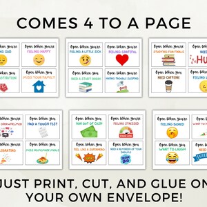 Open When Envelopes for College Students, Open When Cards for College ...