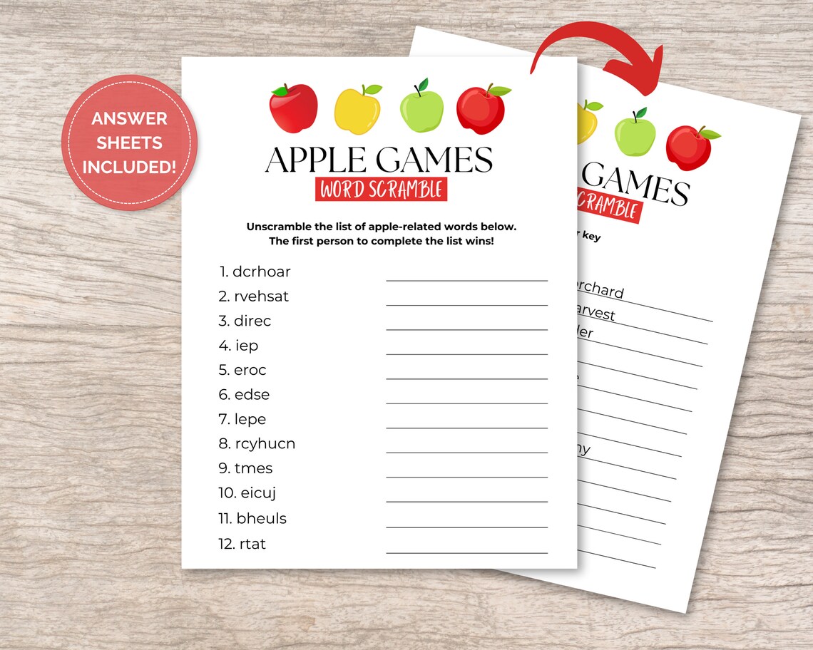 Apple Games, Apple Orchard Games, Apple Game Bundle, Apple Party Games ...