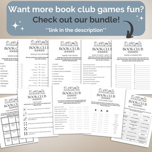 Book Club Who is Most Likely to Game, Book Club Icebreaker Game, Book ...