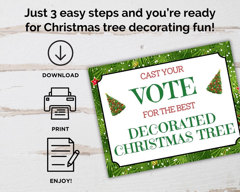 Christmas Tree Decorating Contest Kit, Christmas Tree Contest Kit ...
