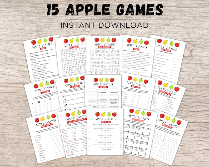 Apple Games, Apple Orchard Games, Apple Game Bundle, Apple Party Games ...