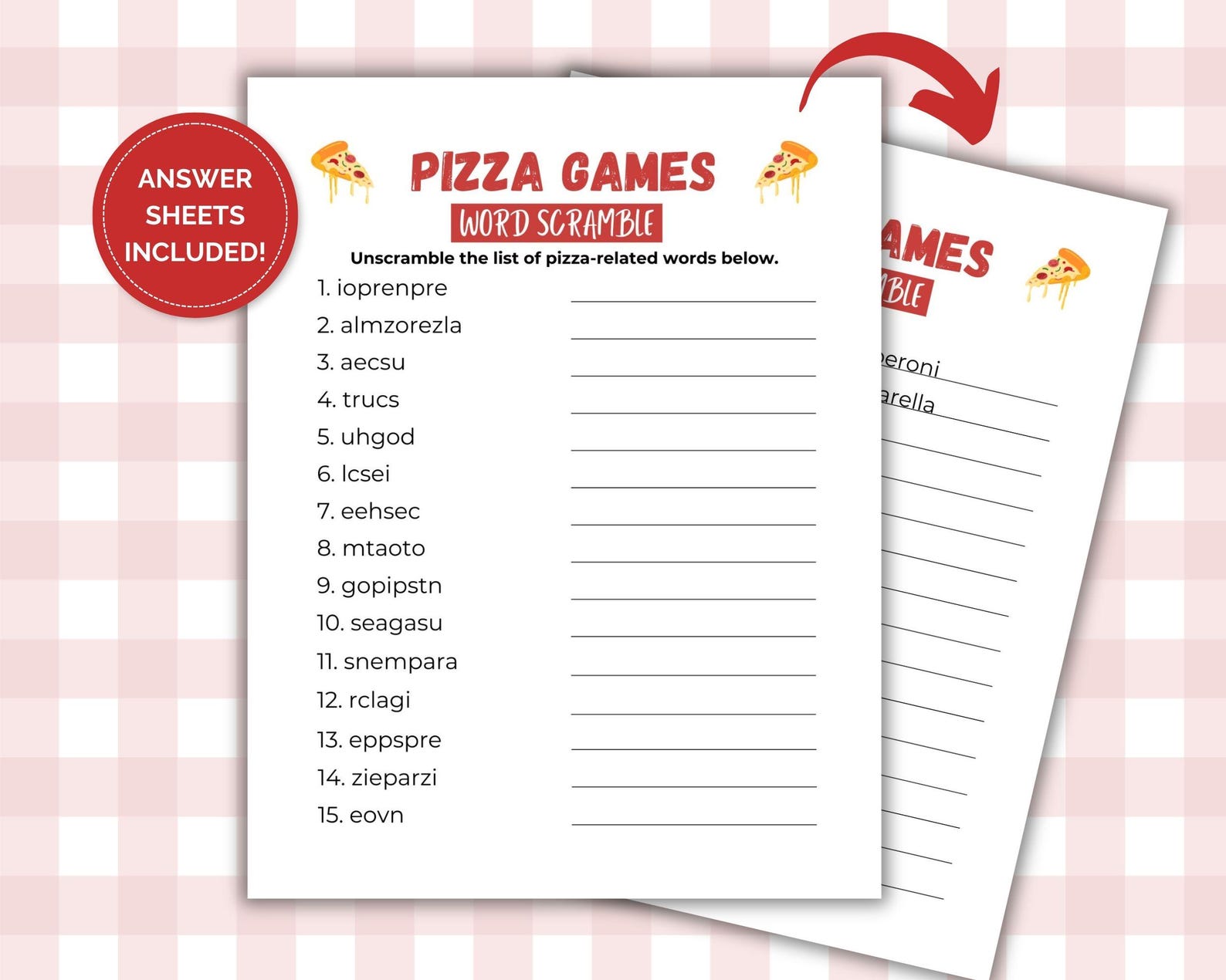 Pizza Games, Pizza Party Games, Baby Shower Games, Slumber Party Games ...