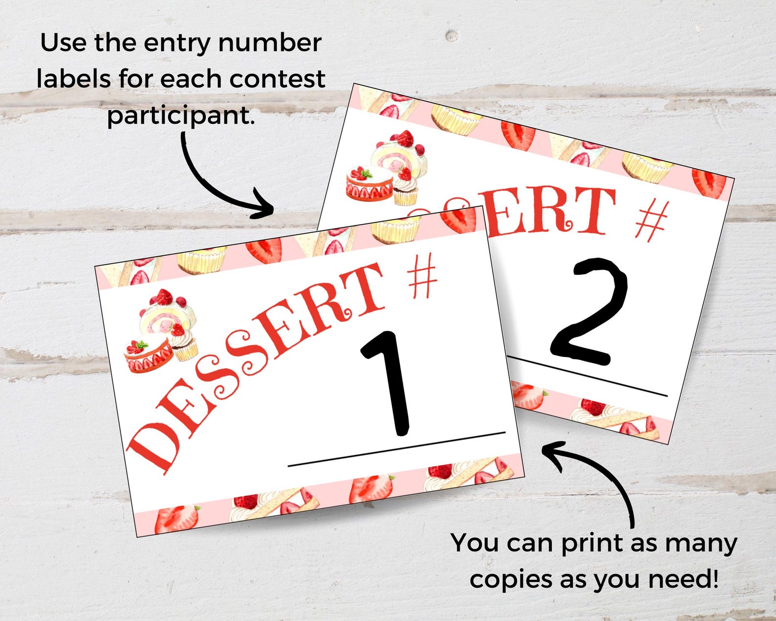 Dessert Bake-off Contest Kit, Dessert Contest, Dessert Competition ...